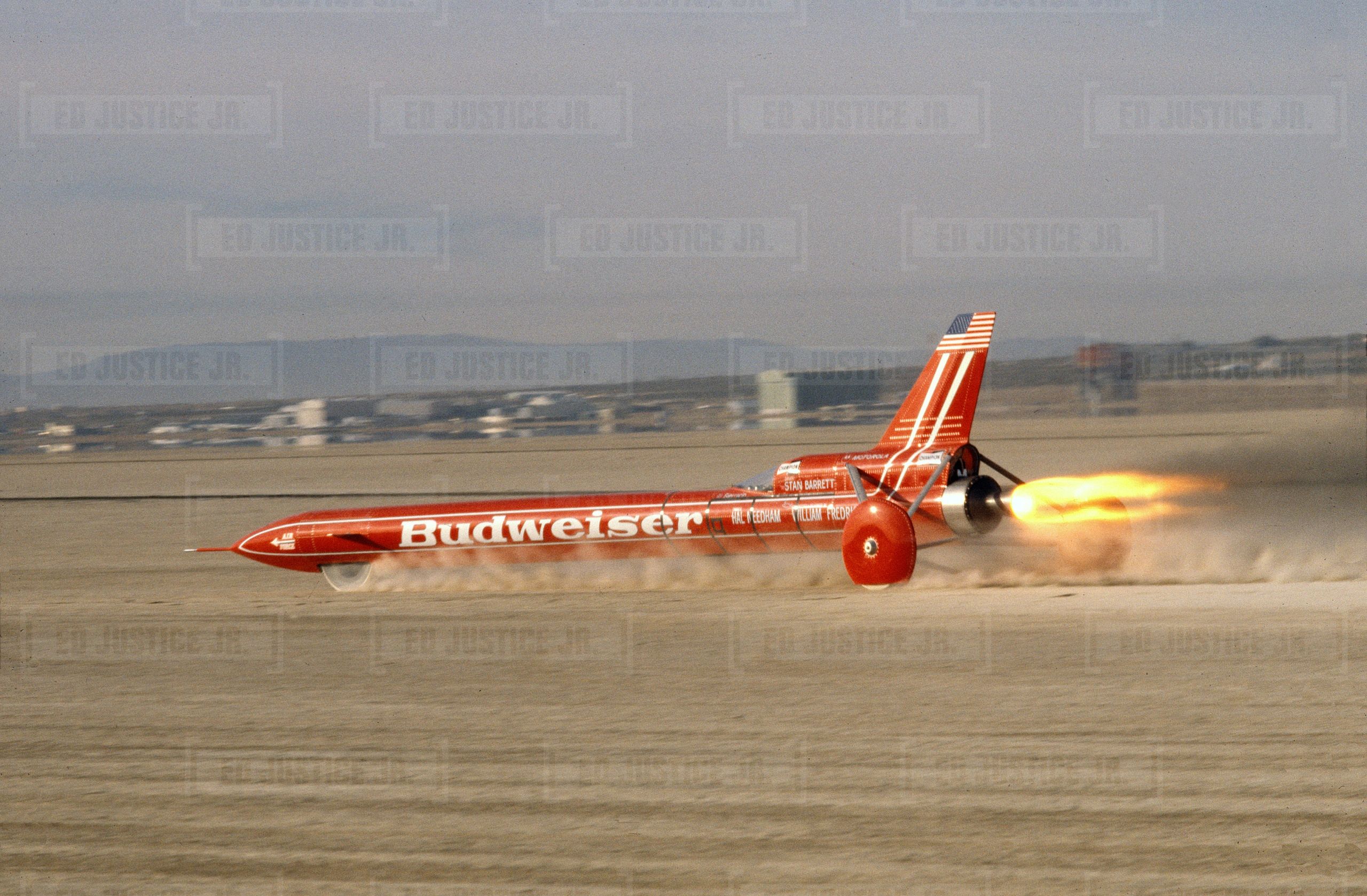 The Budweiser Speed of Sound Rocket Car.